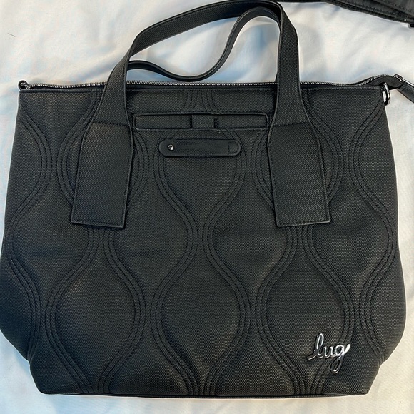 lug | Bags | Euc Lug Alto Matte Luxe Vl Convertible Tote Black | Poshmark